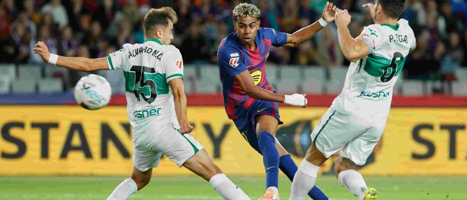 Barcelona Overcome Elche 3-1 to Regain Second Spot in La Liga ...